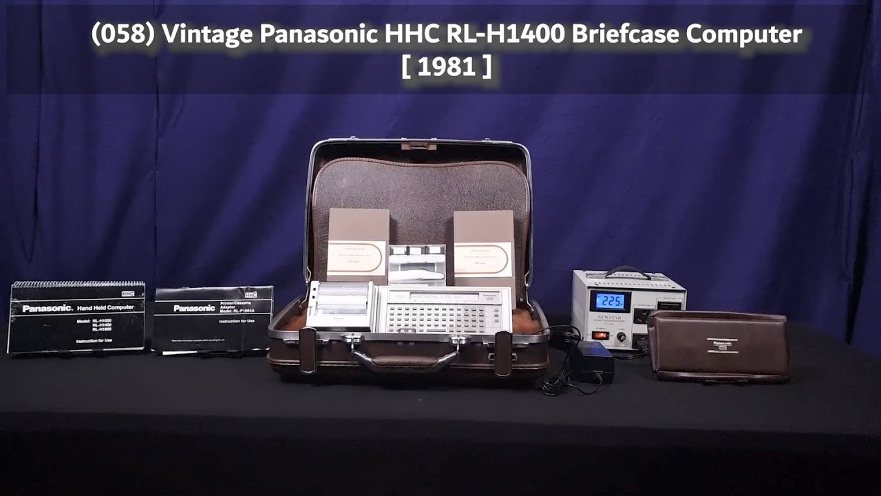 (058) Vintage Panasonic HHC RL-H1400 Briefcase Computer [ 1981 ] - YouTube