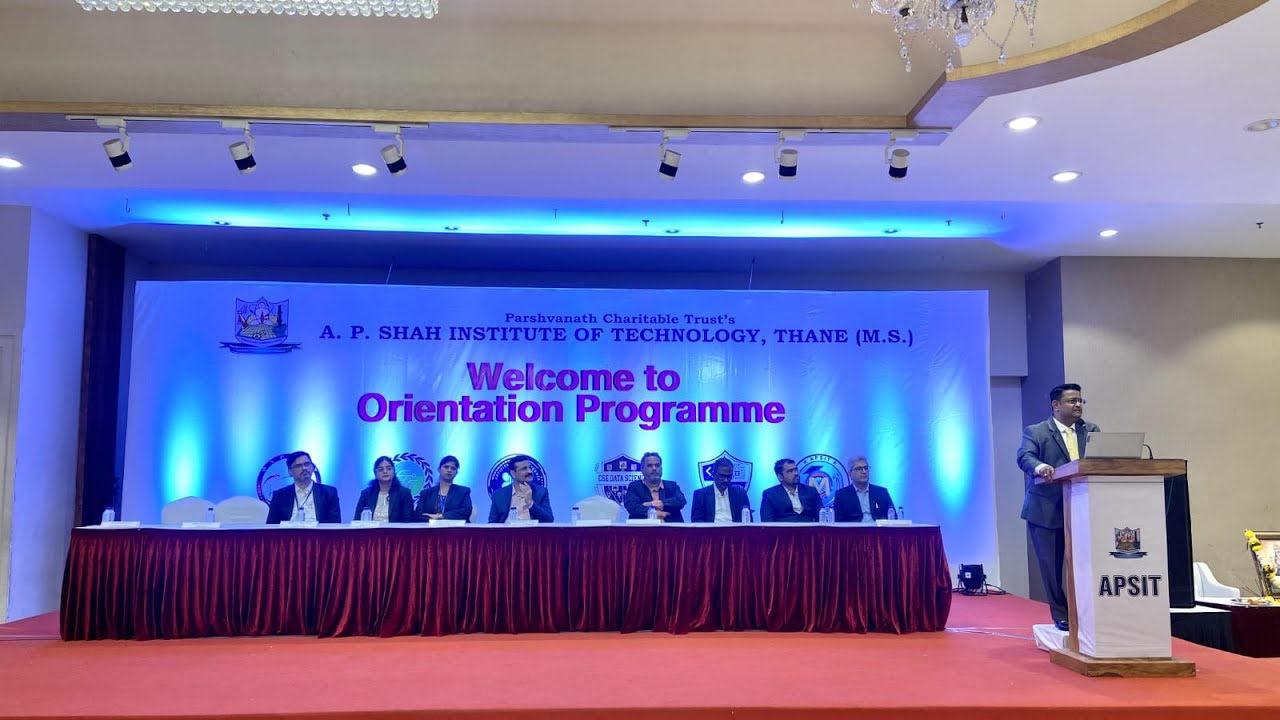First Year Engineering(FE) Orientation Program 2023-24 at APSIT Thane - YouTube