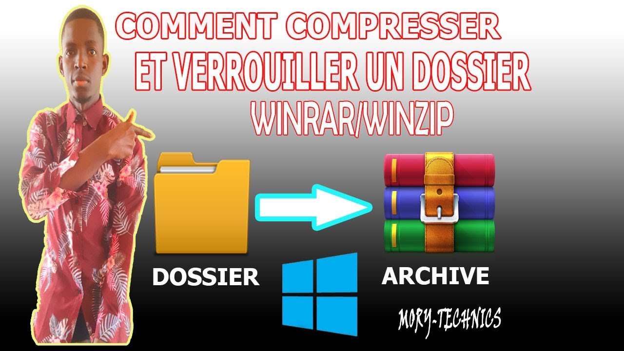 Comment Compresser et Verrouiller un dossier via Winrar_Windows. - YouTube