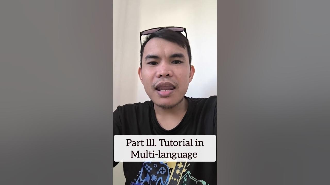 Tutorial in Multi-language - YouTube