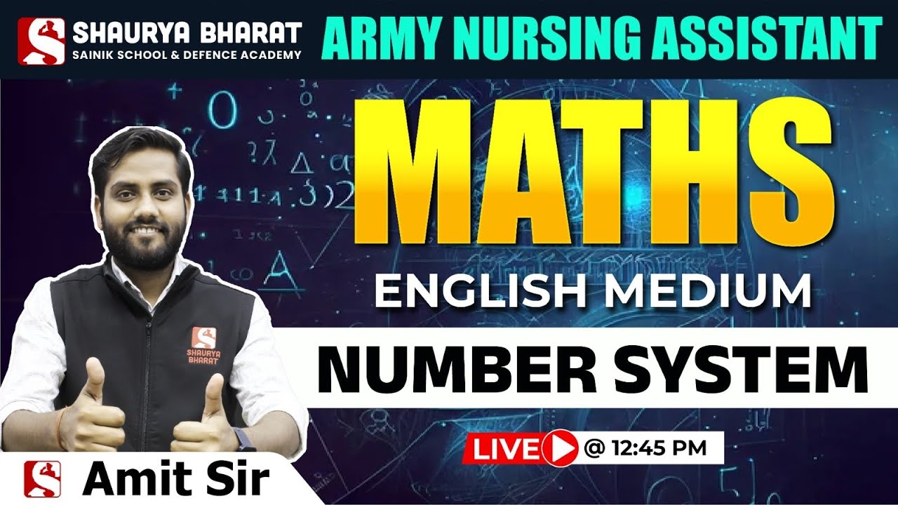 || Maths || Special Classes For Army NA & Technical 2025 || Number System By Amit Sir || - YouTube