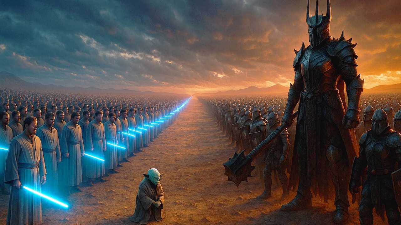 CAN 50,000 JEDI SAVE YODA FROM 2,300,000 MORDOR ORCS? UEBS 2 - YouTube