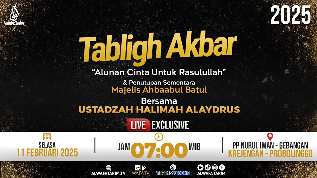 🔴LIVE | TABLIGH AKBAR "ALUNAN CINTA UNTUK RASULULLAH" BERSAMA USTADZAH ...