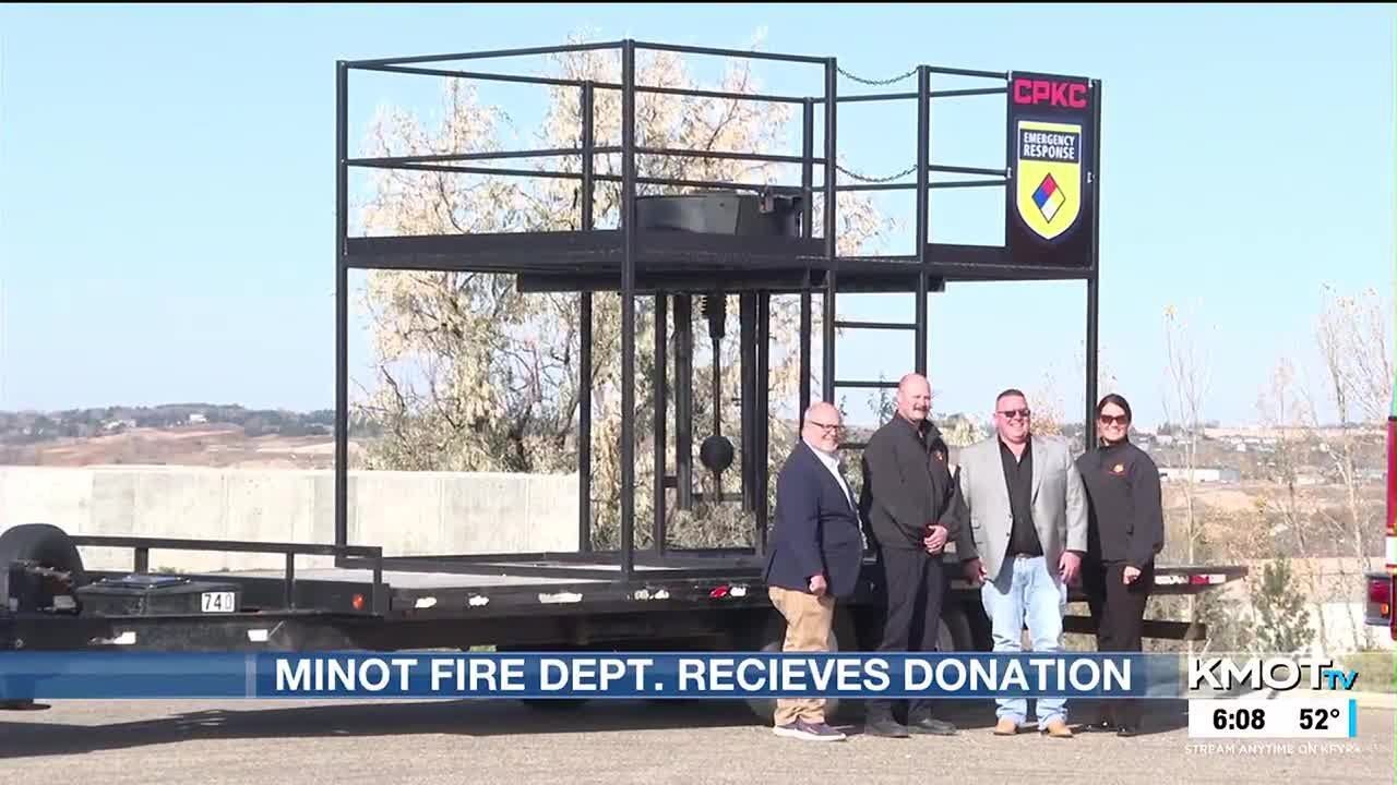 Minot Fire Department gains new training facility prop - YouTube
