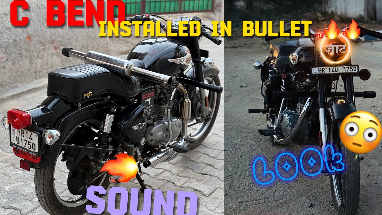 C Bend sound 🔥😳// Bullet ka silencer change krdiya 😈🧨 // #bullet # ...