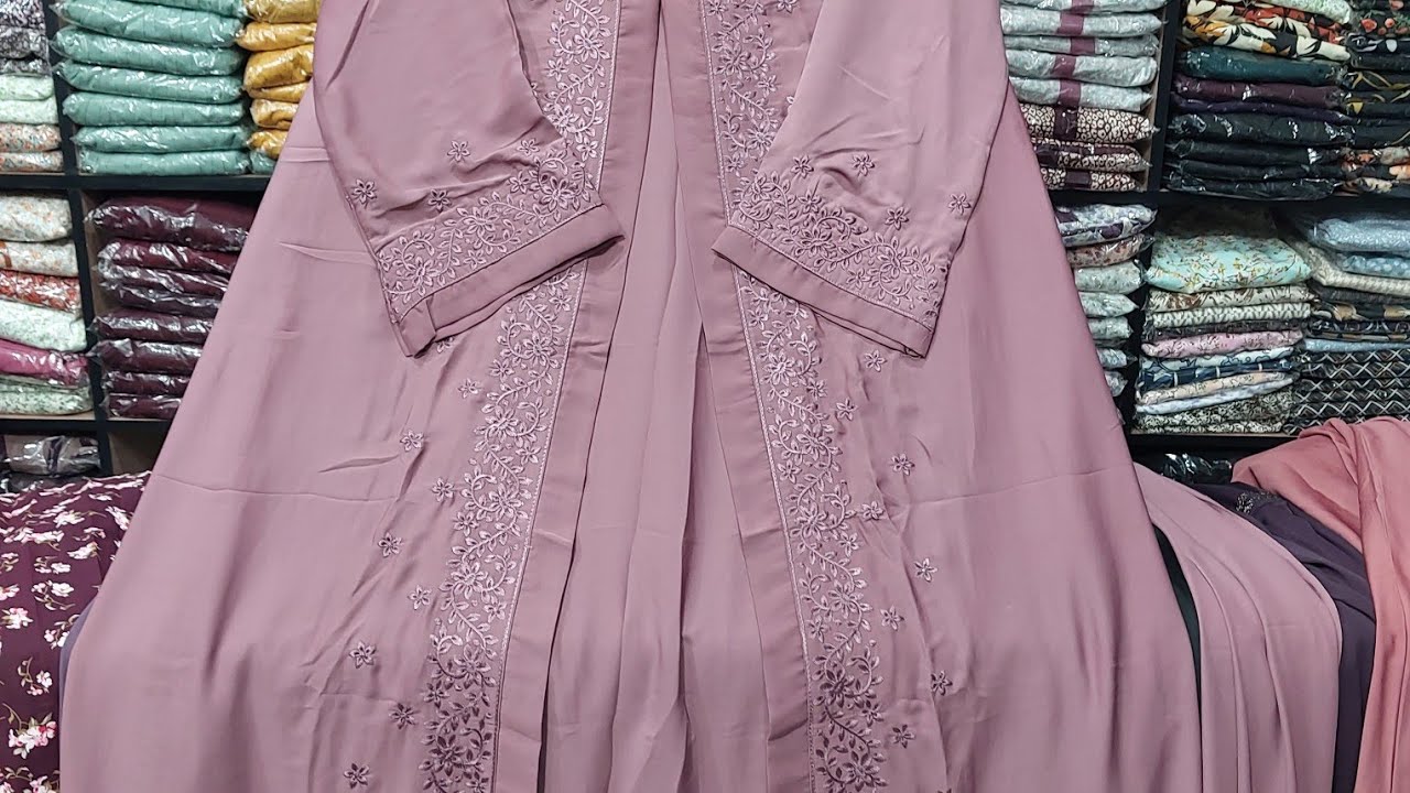 new designer exclusive extra koti embroidery borka collection || - YouTube