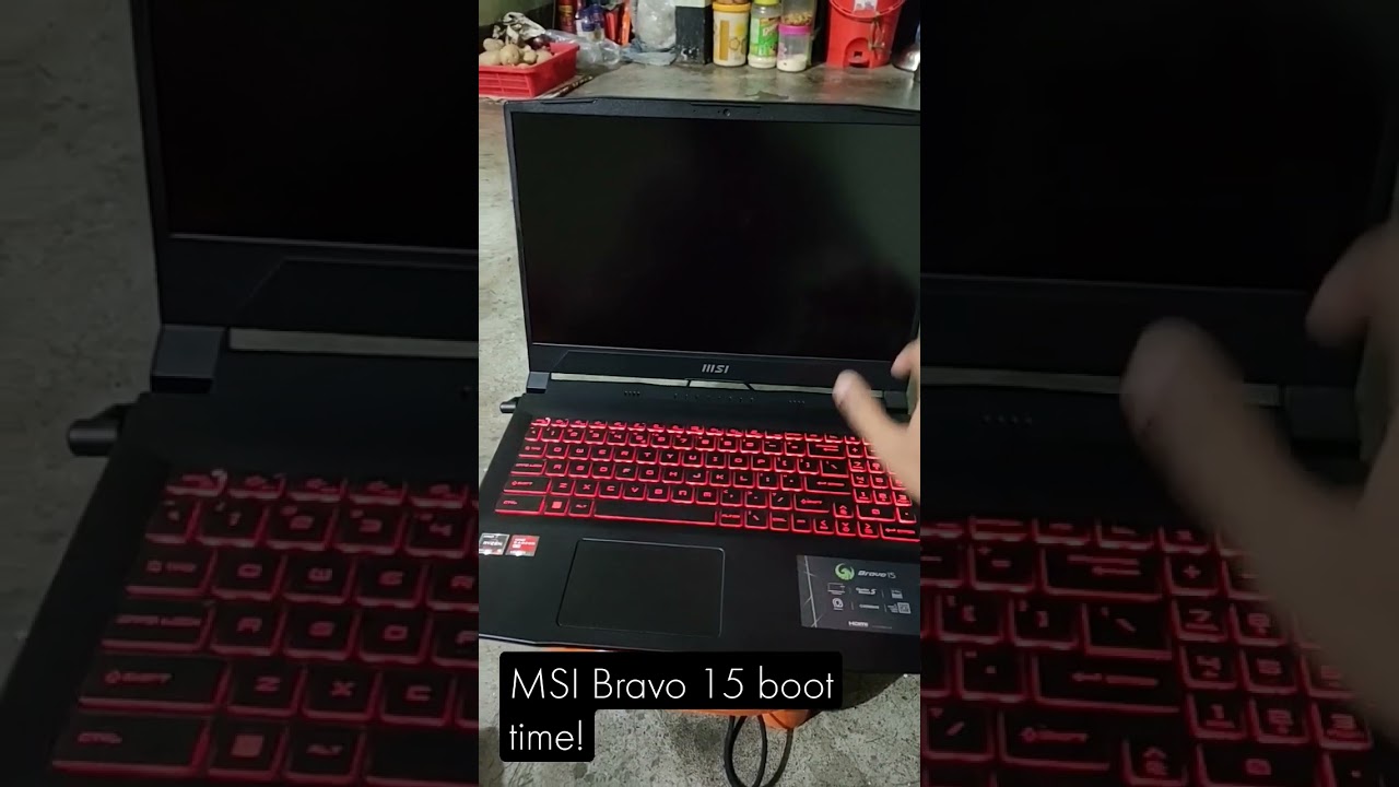 MSI Bravo 15 boot time! - YouTube