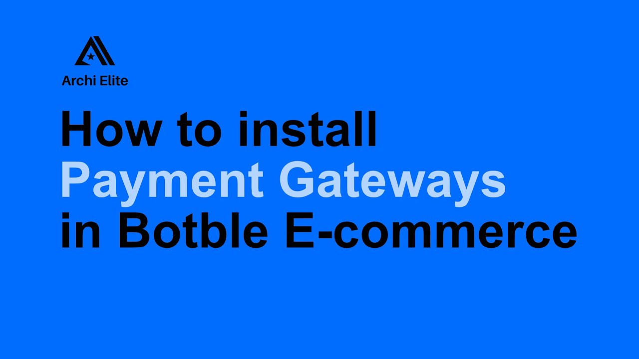 How to install Payment Gateways Plugins in Botble E-commerce - YouTube
