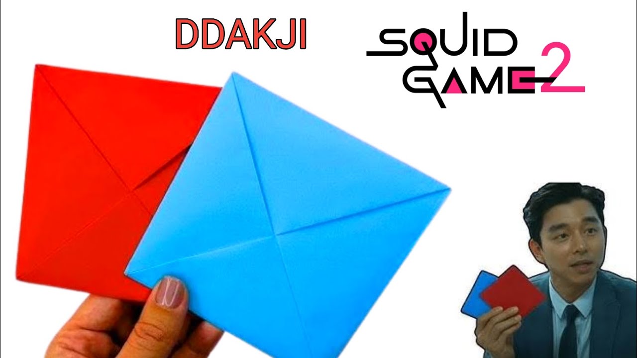 How to make Ddakji/Squid Game Card Flip/Squid Game Ddakji Tutorial ...
