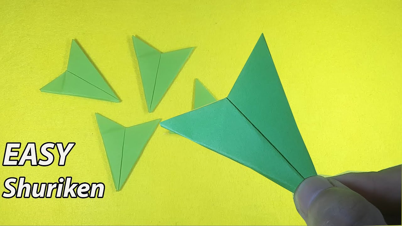 How to make an easy shuriken out of paper | DIY Easy Shuriken - YouTube
