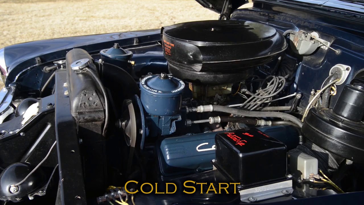 1952 Cadillac Series 62 Engine Running - YouTube