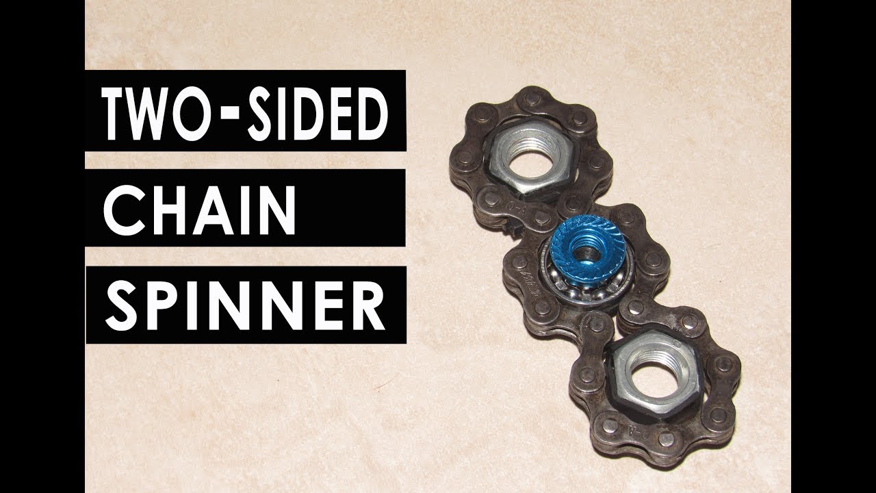 How to make a two-sided chain spinner with hex nuts - DIY Fidget ...