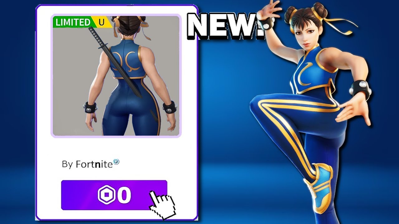 How To Get The Chun-li Skins in Fortnite for 100% Free! - YouTube