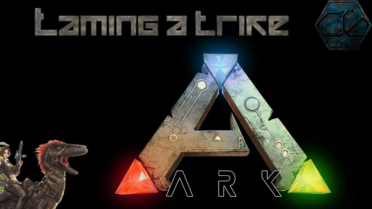 ARK: Survival Evolved EP 2 - Taming (Taming a Trike / Triceratops ...