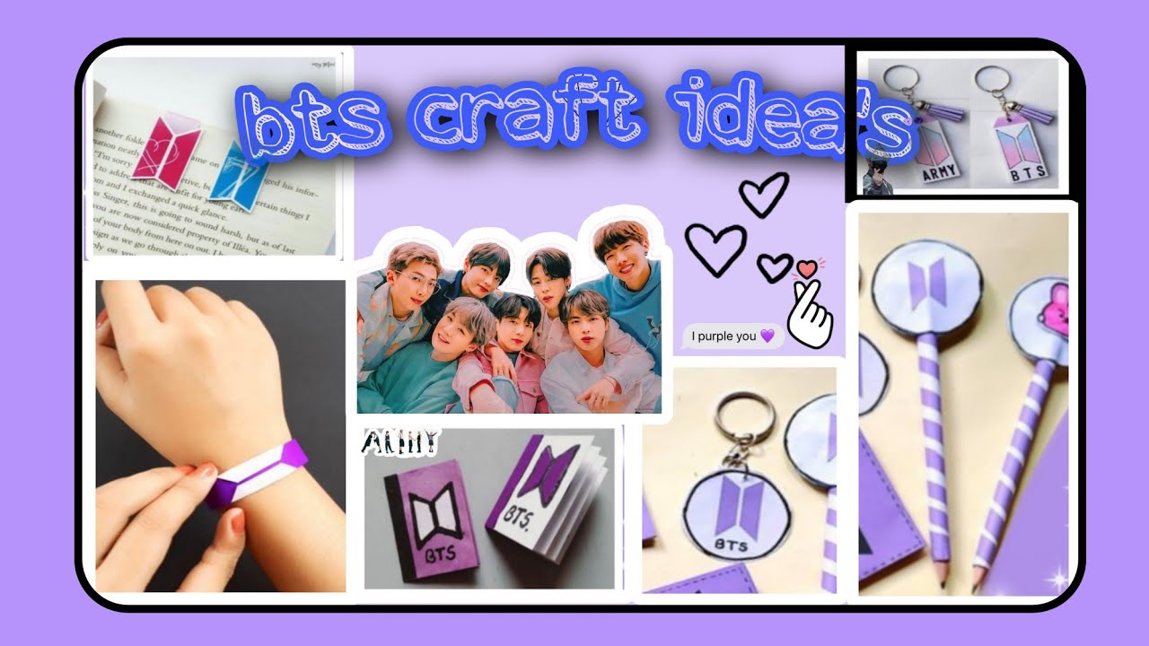 Diy bts craft ideas #btscraftideas #btsdiy - YouTube