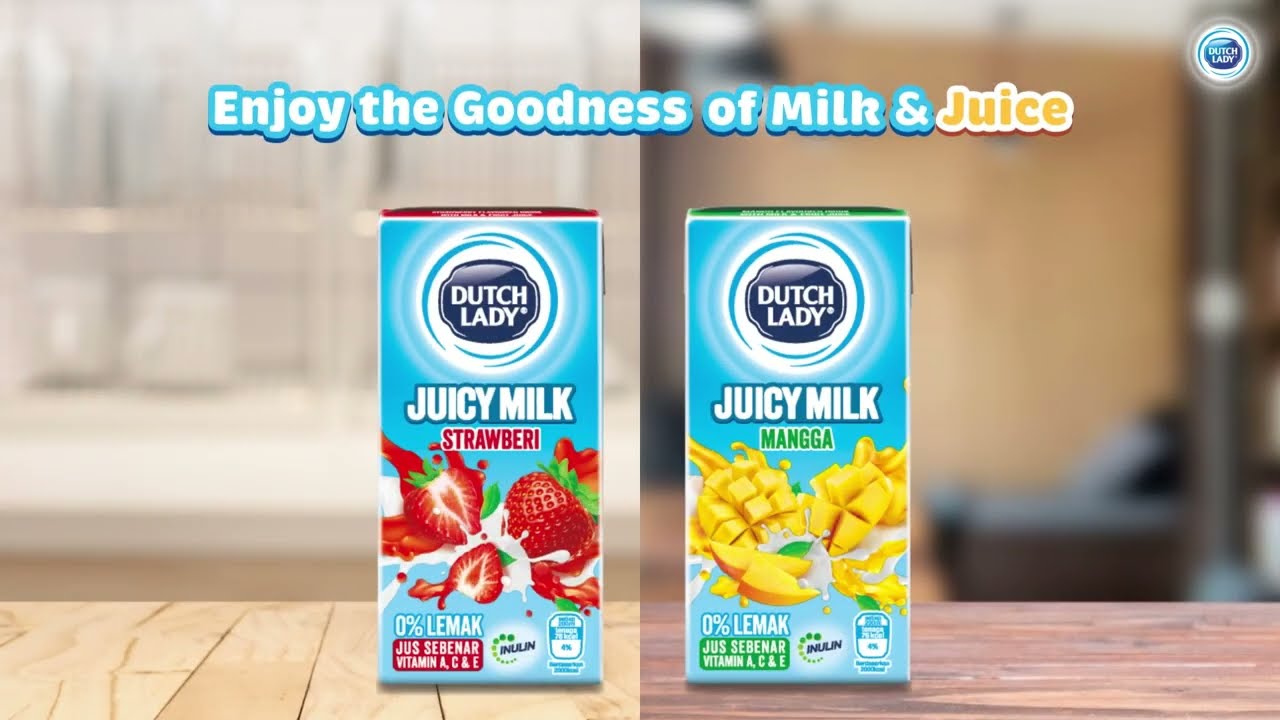 Dutch Lady Juicy Milk | Refreshing Taste - YouTube