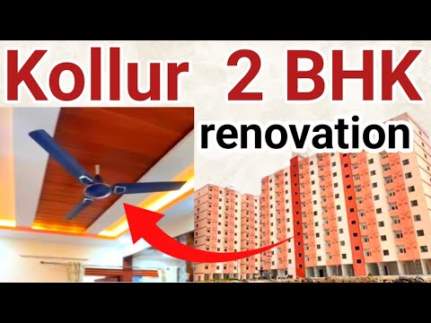 Kollur 2bhk renovation work in low cost// kollur double bedroom ...