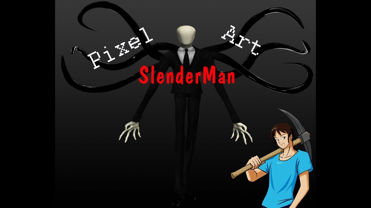 Pixel Art: Slender Man - YouTube