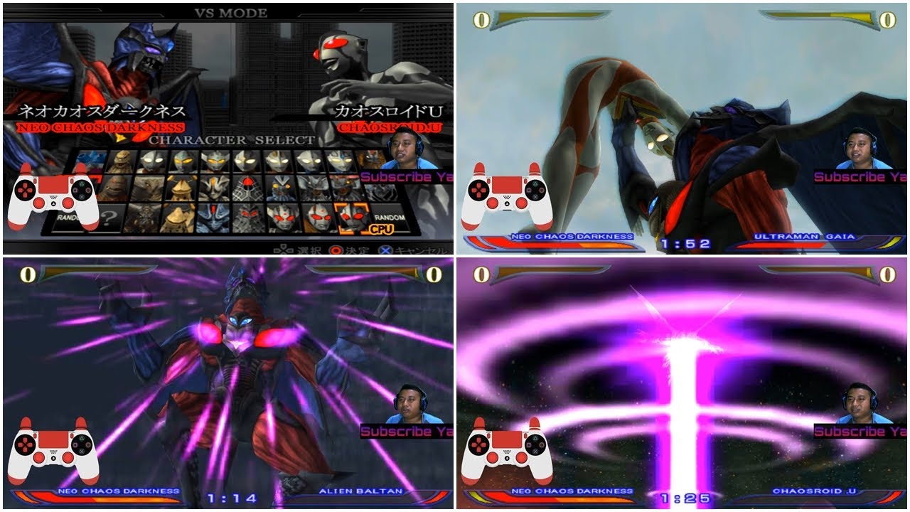 Ultraman Fighting Evolution Rebirth - Neo Chaos Darkness Versus Mode ...