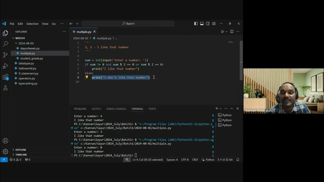 Python - Logical operators using leap year program (in Tamil) - YouTube