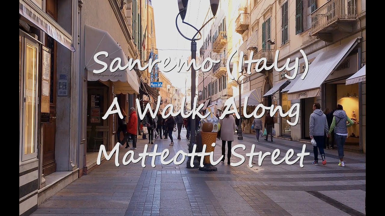 SANREMO - CITY (ITALY) MATTEOTTI STREET. SANREMO - CITTA' (ITALIA) VIA ...