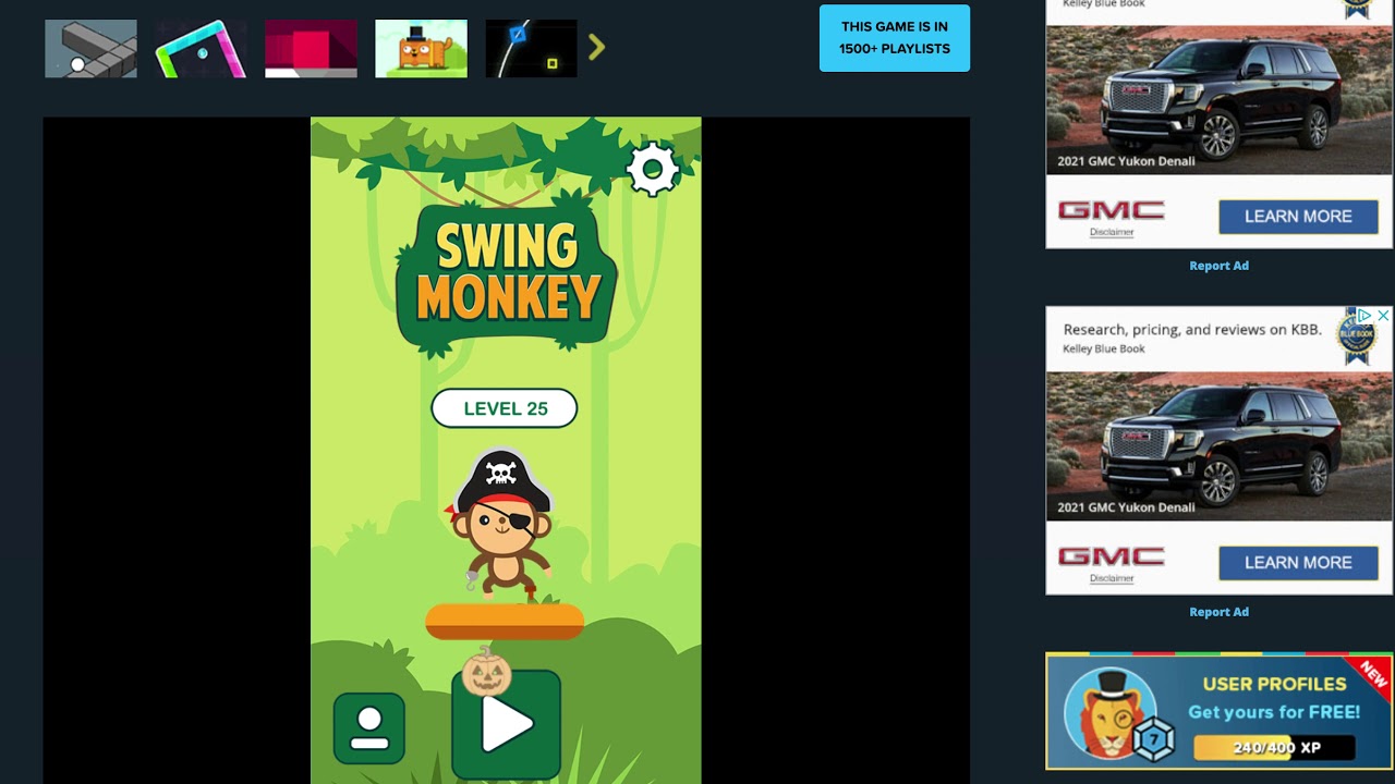 Swing Monkey (Levels 15-30 Cool Math Games - YouTube