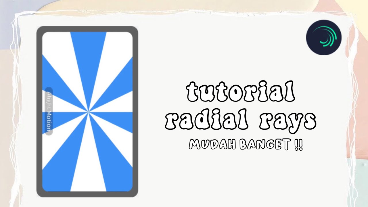 tutorial radial rays di alight motion || peachimmy - YouTube