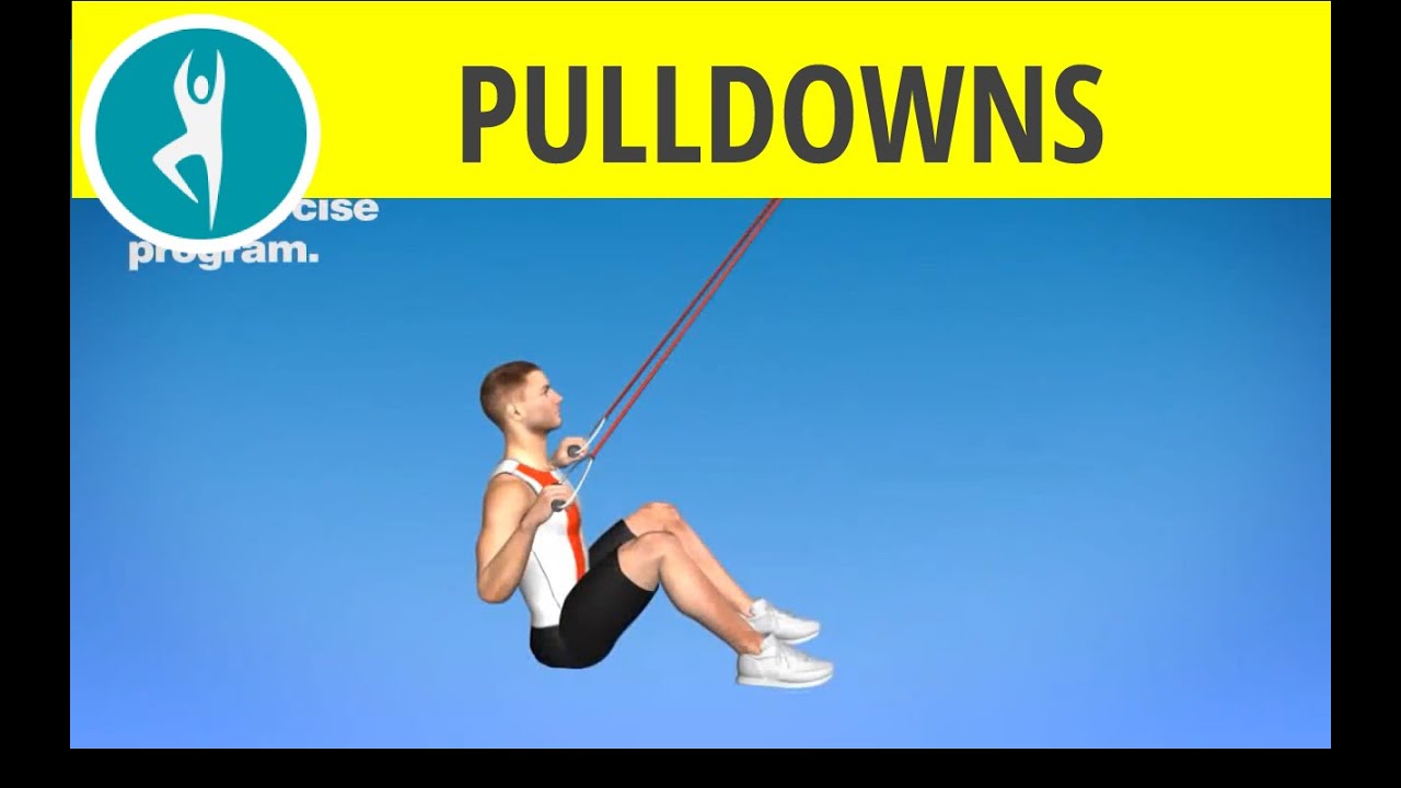Pulldowns or Lats Workout for Men with Resistance Band - YouTube