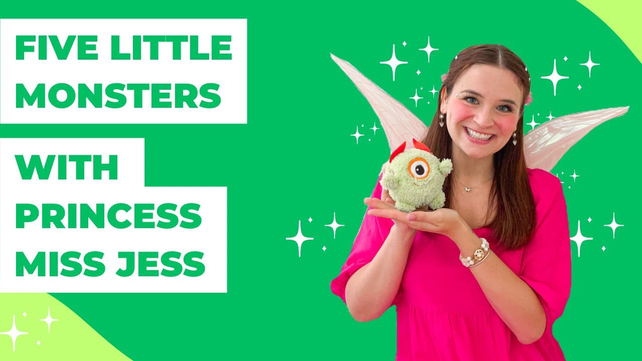 Five Little Monsters: Spooky Circle Time Song About FEELINGS For ...