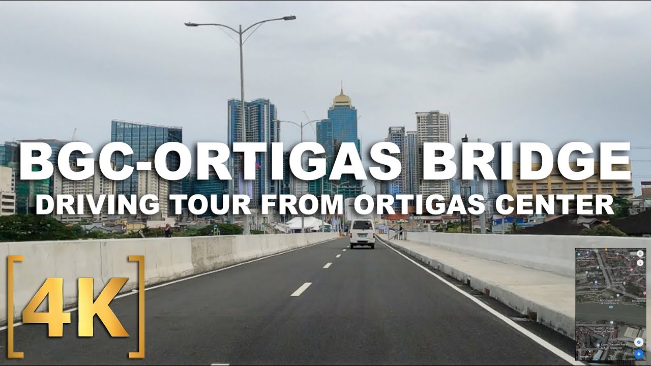 NOW OPEN! BGC Link Bridge Full Driving Tour from Ortigas Center | 4K ...