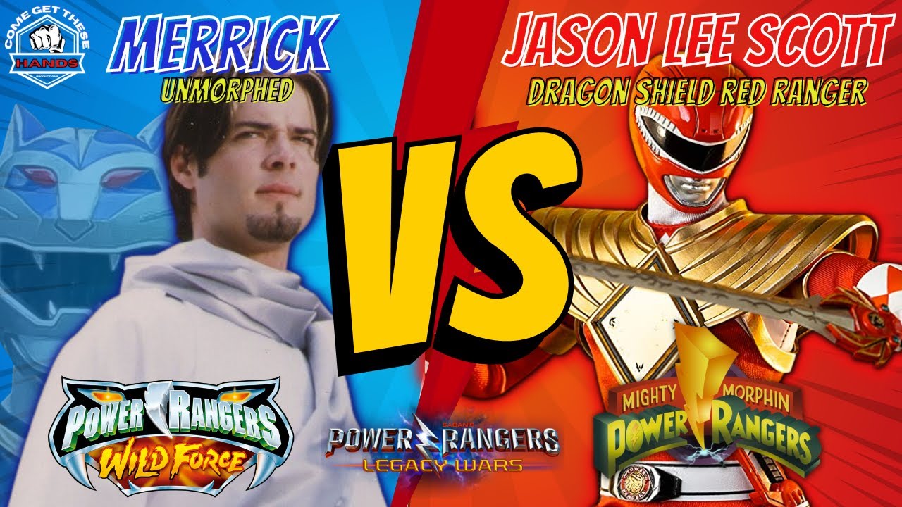 Power Rangers Legacy Wars | Merrick Unmorphed Vs Red Dragon Shield ...