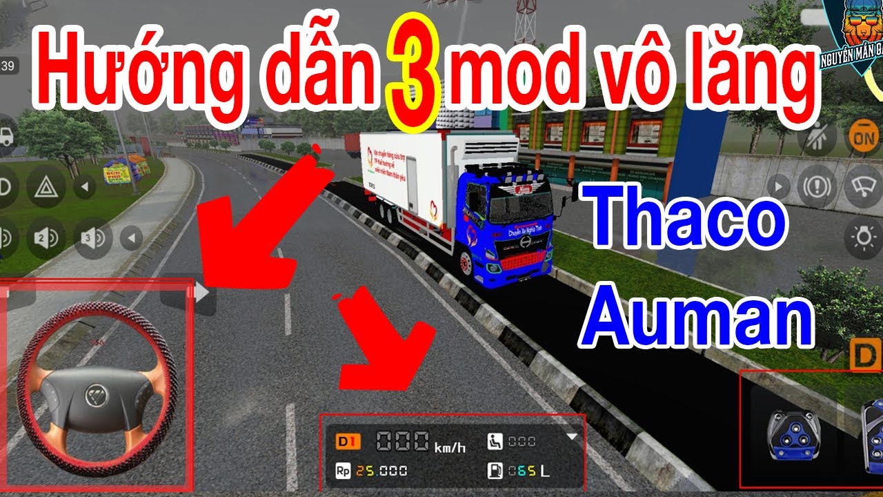 Hướng dẫn 3 mod vô lăng Thaco Auman cực đẹp trong Bus Simulator ...