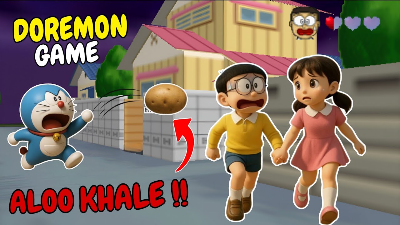 Nobita Playing Doraemon Game 🤣 | Open World Game || #gaming - YouTube