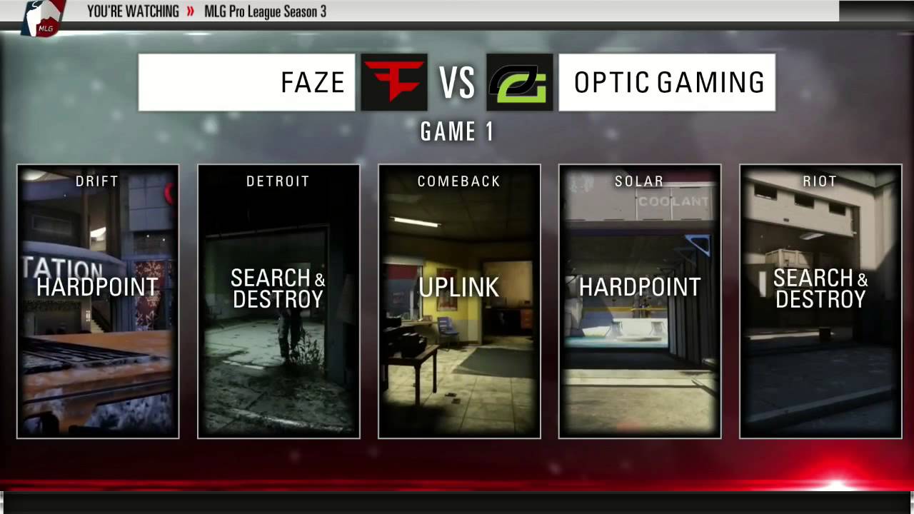 Faze vs Optic Gaming - Game 1 (MLG Pro League - July 2nd 2015) - YouTube