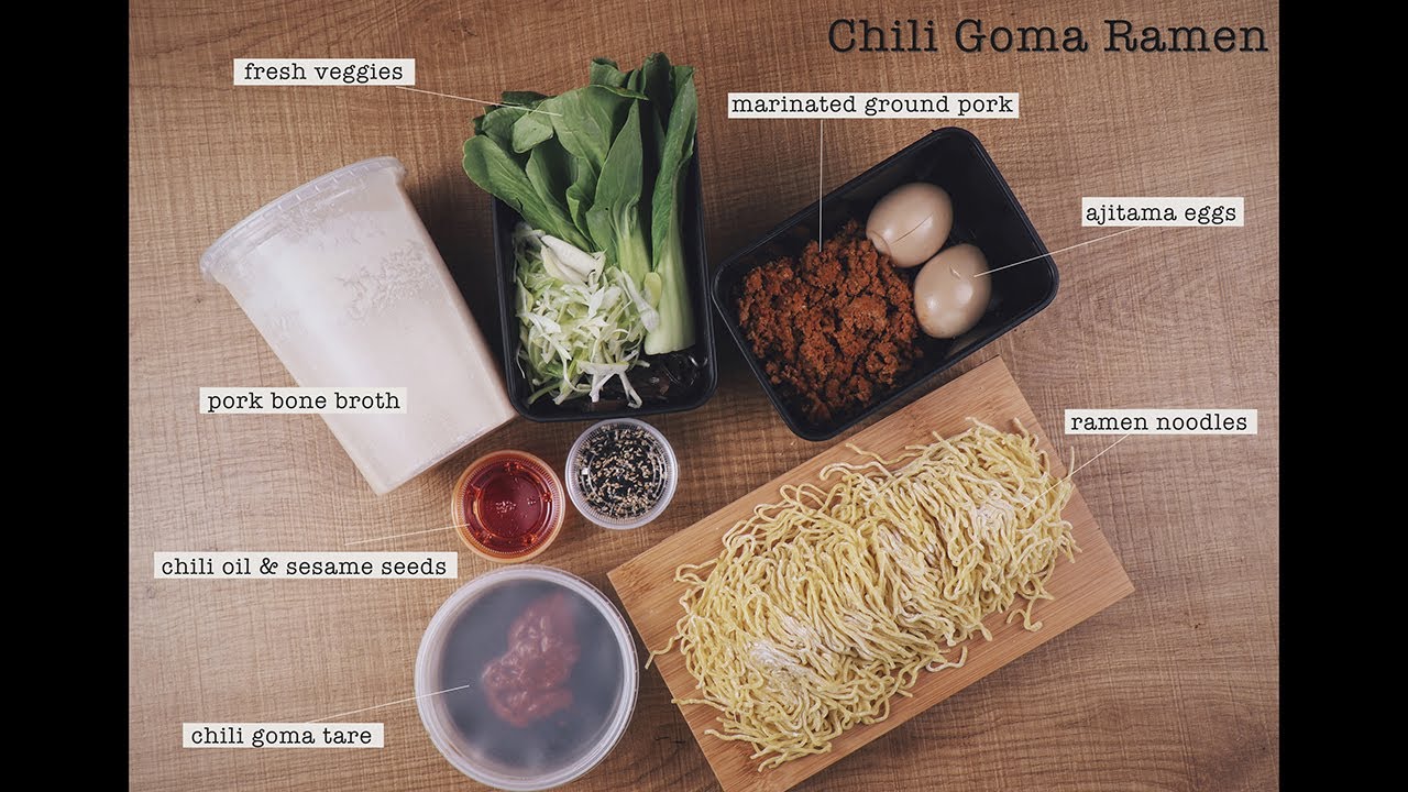 Ramen Kit #1 (Chili Goma) | How to make Japanese ramen at home using a ...