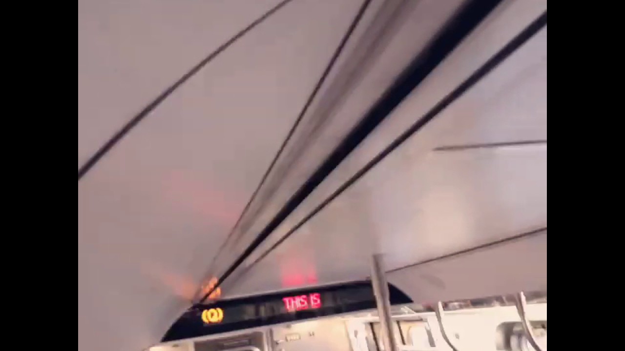 IRT Strip Map announcement being announced on an R160 (Q) Train #8968 ...