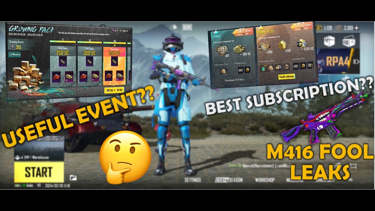 BGMI GROWING PACK EVENT EXPLAIN😯 | FINALLY M416 FOOL RETURN ! | HOW TO ...