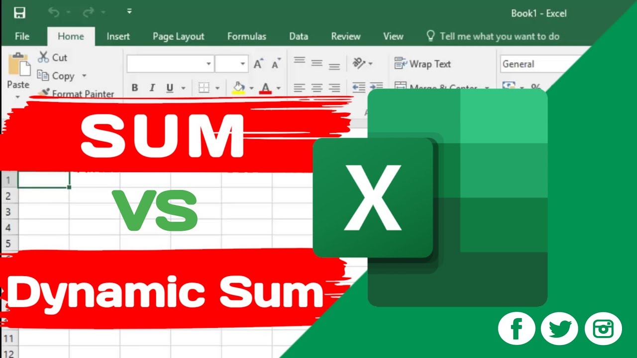 Sum Vs Dynamic Sum In Excel Excel Dynamic Sum Sum Vs Dynamic Sum In Excel Excel Dynamic Sum
