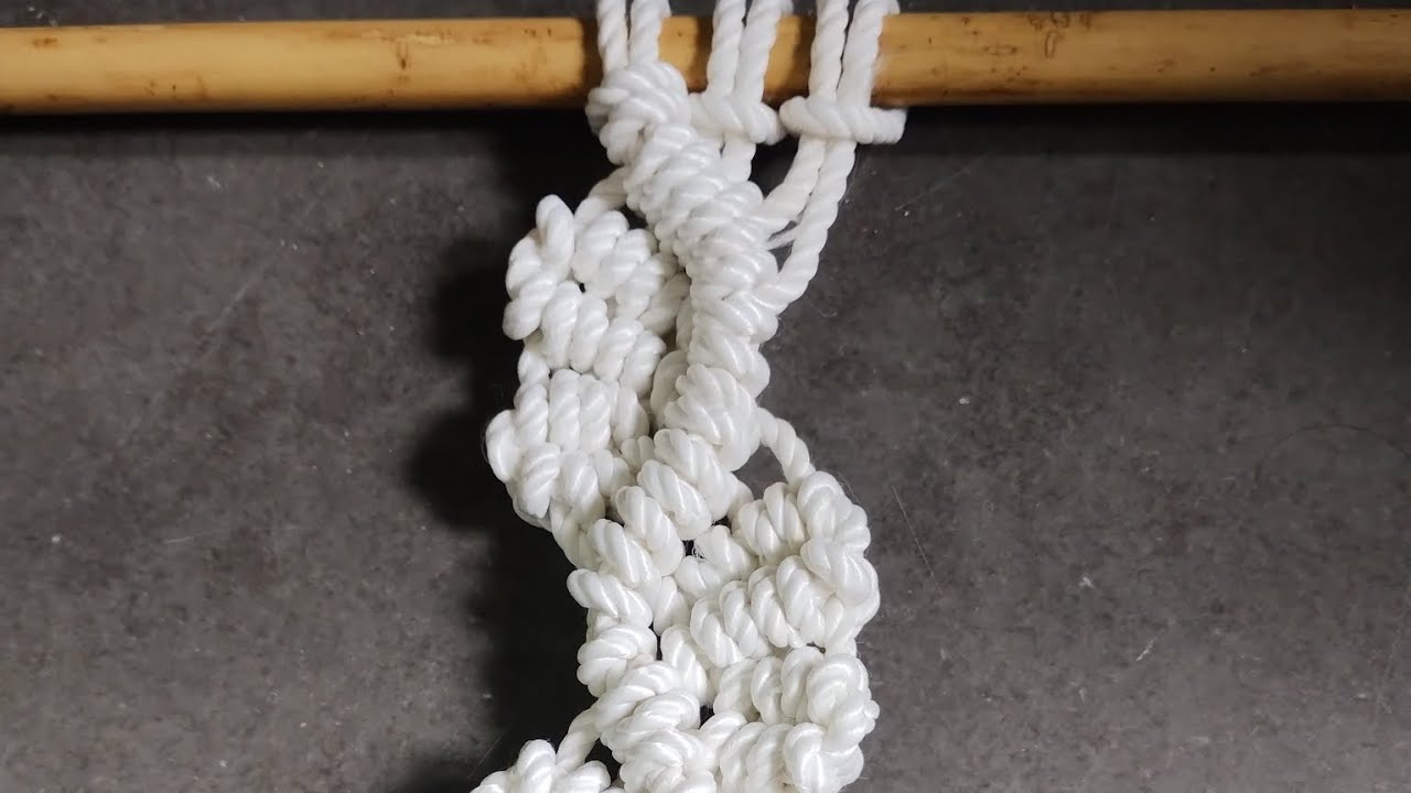 DIY Macrame tutorial for beginners class 9 #macrametutorial #diy - YouTube