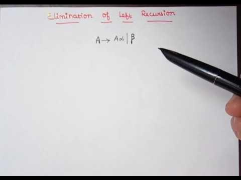 L:10 Eliminating Left Recursion | Compiler Design - YouTube