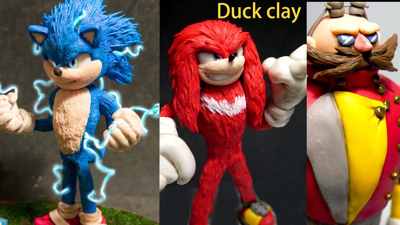 How to Make Sonic from Clay - YouTube