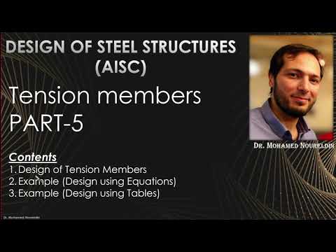 7-Tension members PART-5- Design with Examples (using AISC Equations ...
