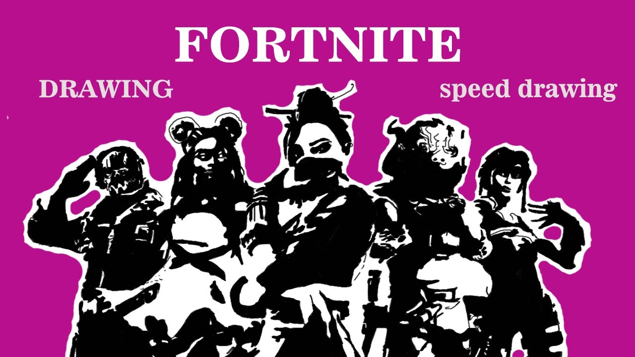 How to draw Fortnite skins 2(speed drawing) - YouTube