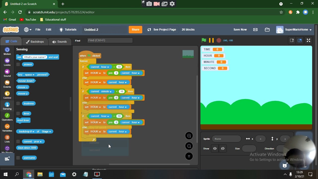 How To Make A Digital Clock In Scratch Scratch 3 0 Tutorial YouTube How To Make A Digital Clock In Scratch Scratch 3 0 Tutorial YouTube
