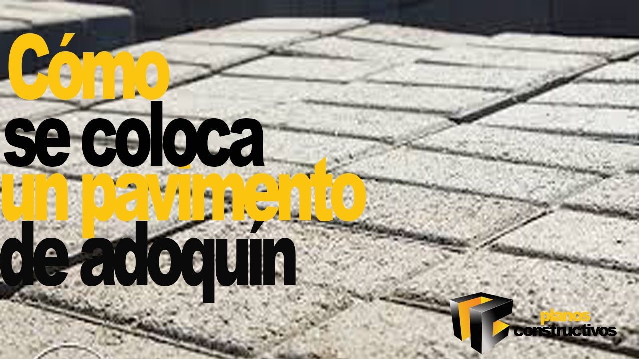 Como se coloca el adoquín - YouTube