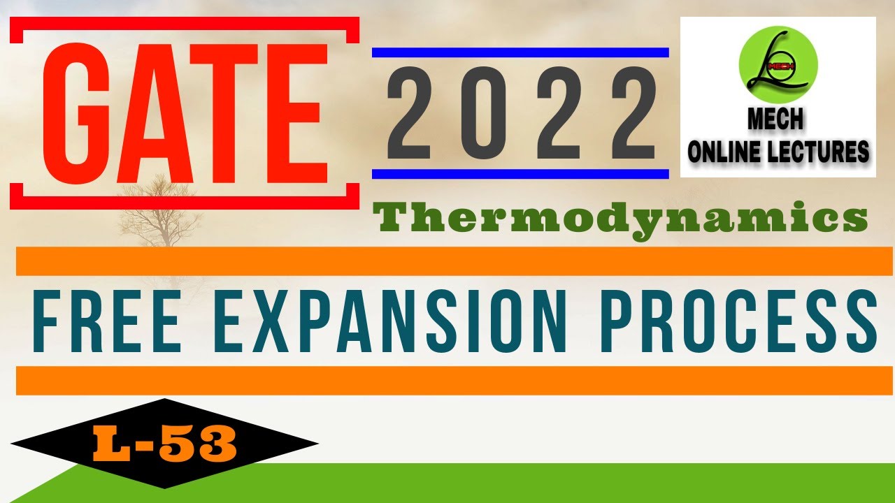 What is Free Expansion process in thermodynamics ? / GATE 2022 ...