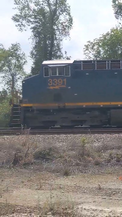 CSX Manifest meets a G&W intermodal at the Savannah Amtrak station #CSX #Savannah #train # ...