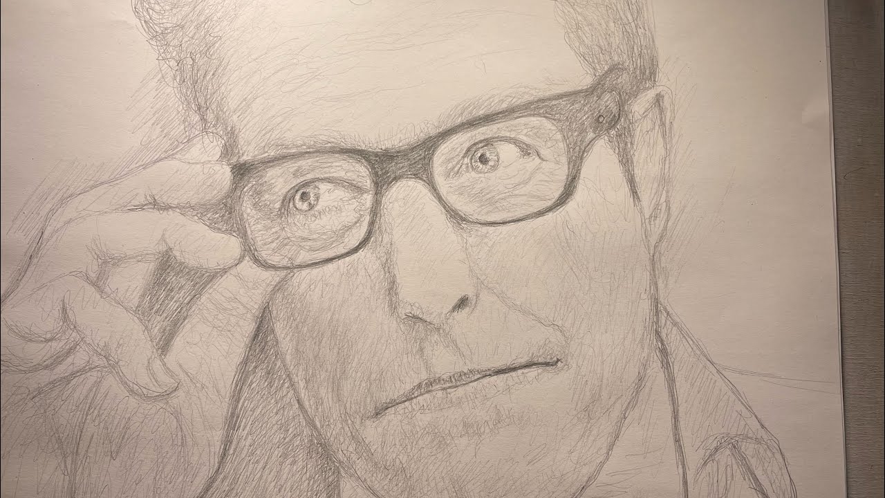 🇬🇧ART BY EVANGELOS Pencil sketch portrait drawing of famous ⭐️actor ...