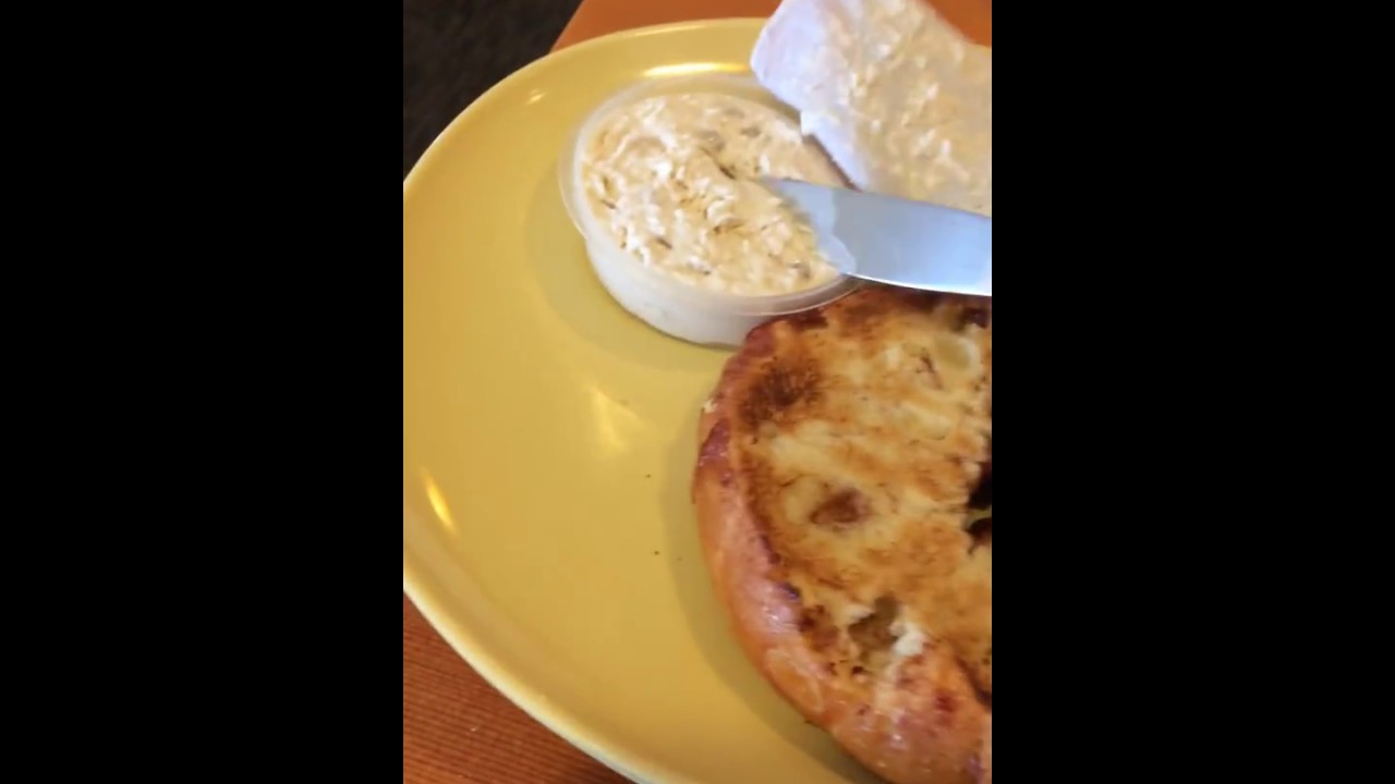 How to butter a bagel 101 - YouTube