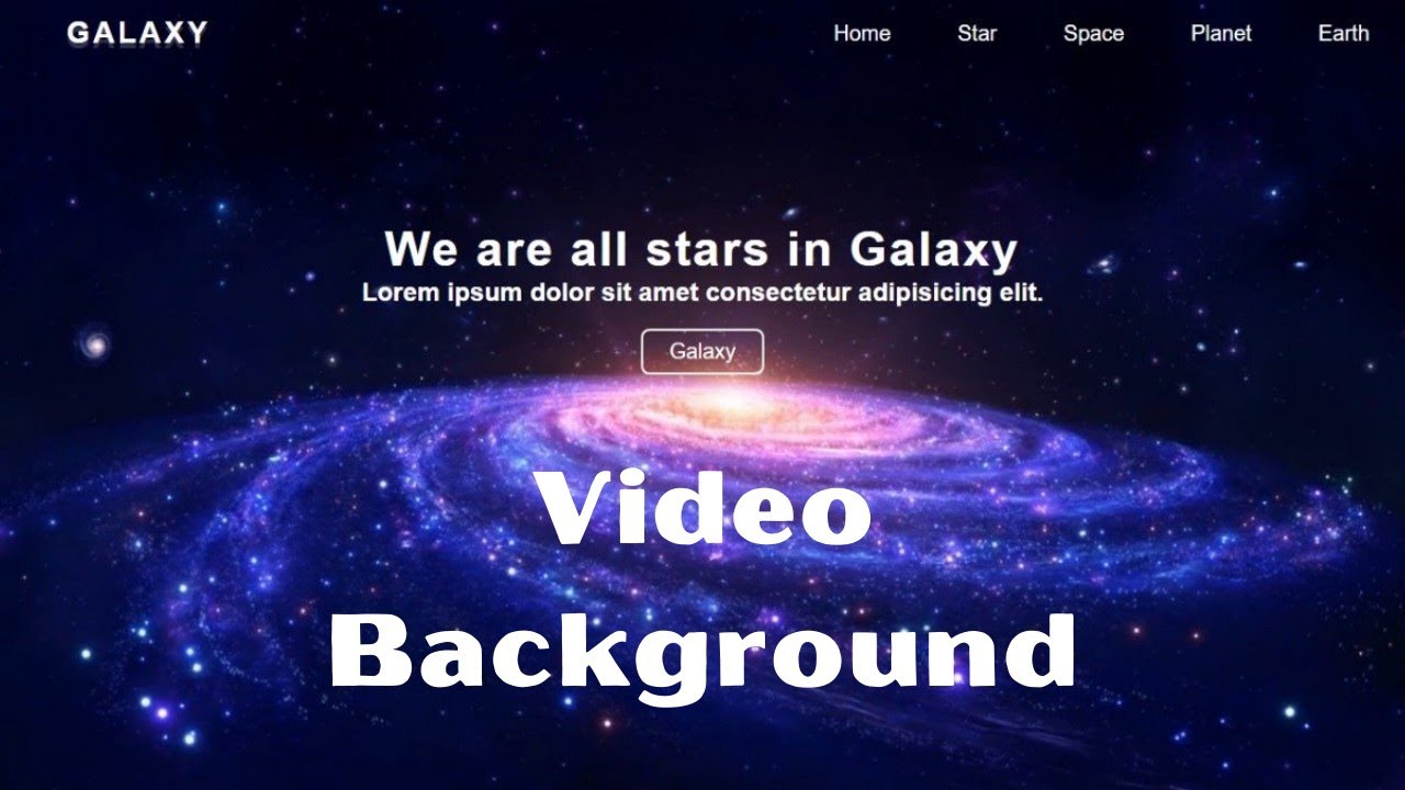 How to create website with video background using HTML and CSS - YouTube